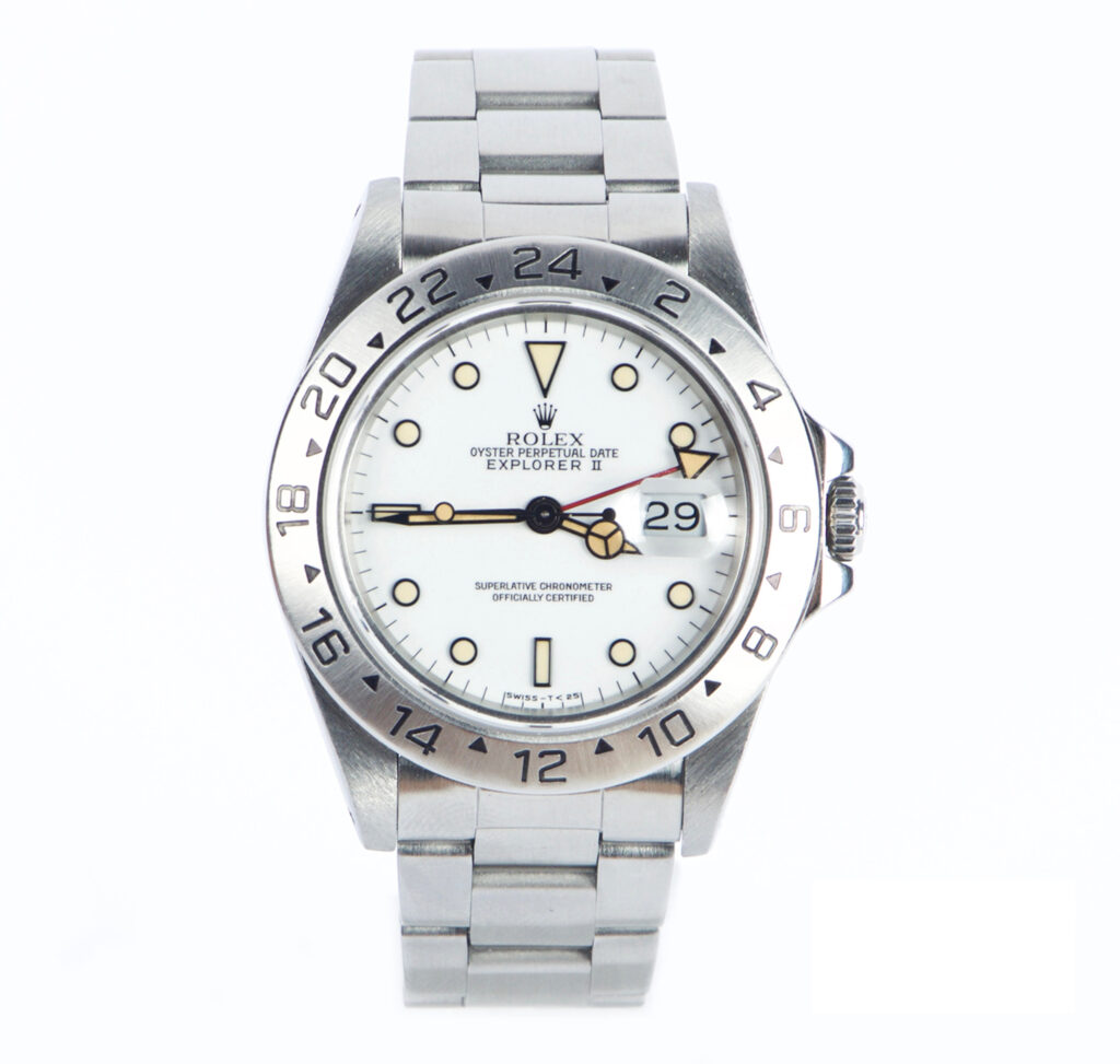 Rolex Explorer II 16570 from 1996 T597XXX T10 Clasp Chicchi di Mais ...