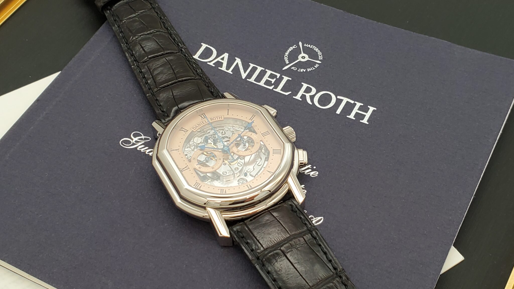 Daniel Roth Master Chronograph Skeleton 447.X.60.041.CN.BA Rare Salmon ...
