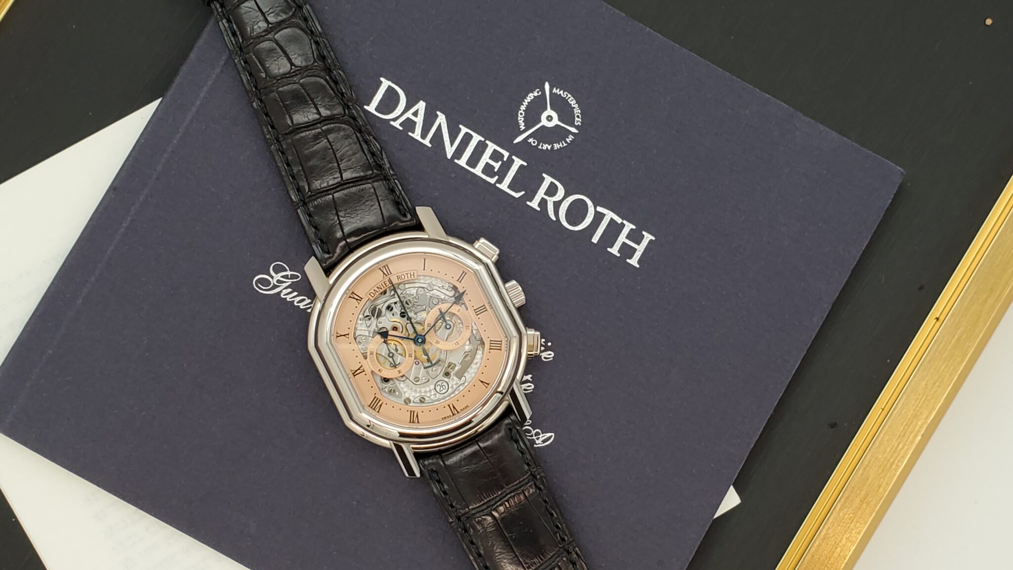 Daniel Roth Master Chronograph Skeleton 447.X.60.041.CN.BA Rare Salmon ...